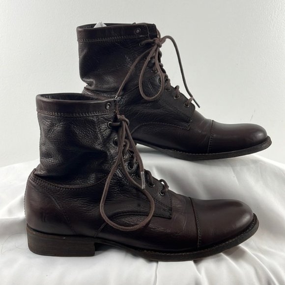 Frye | Shoes | Frye Erin Brown Leather Western Laceup Boots | Poshmark